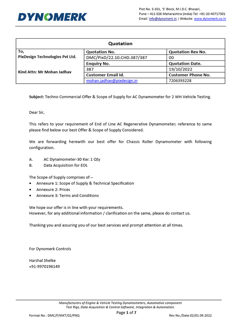 Dynomerk Dyno | PDF | Vehicles | Vehicle Technology