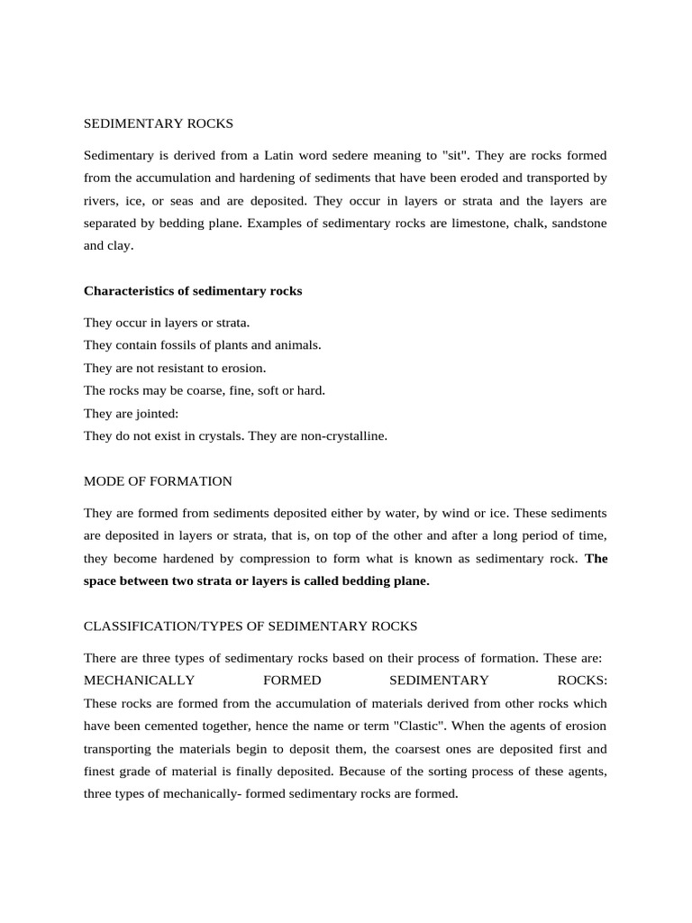 ROCKS_test 1 | PDF | Rock (Geology) | Sedimentary Rock