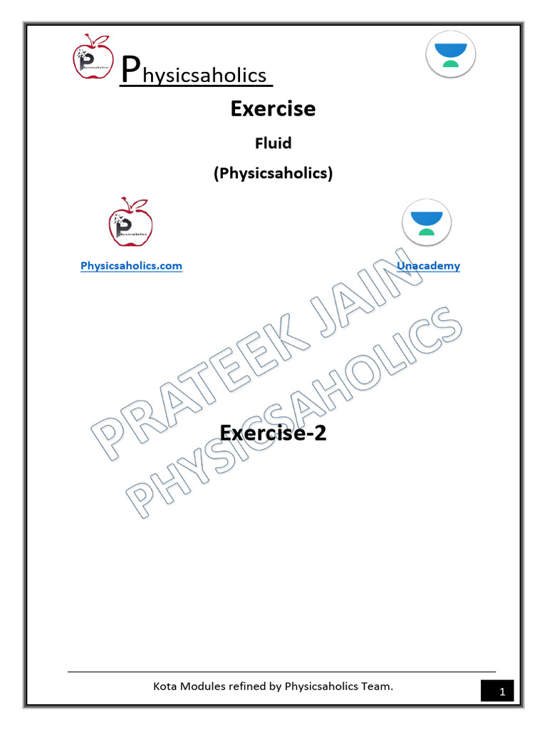 Module Exercise 2 - Fluid 1674710743115 | PDF | Density | Classical Mechanics
