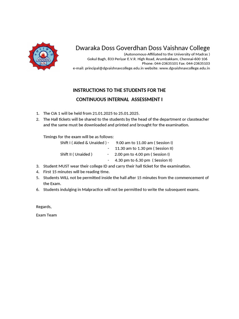 CIA Exam Instructions Jan 2025 | PDF