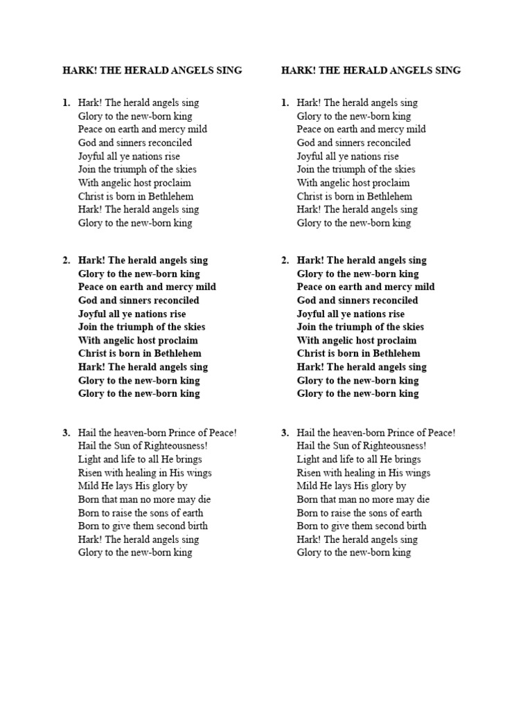 Hark The Herald Angels Sing | PDF