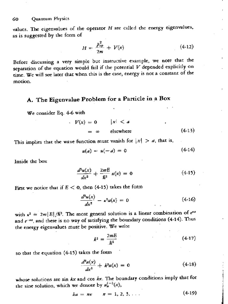 Potential Well Infinite | PDF