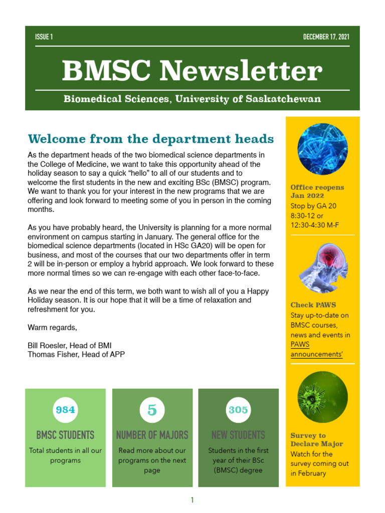 newsletter_issue_1 | PDF | Medicine | Health Sciences
