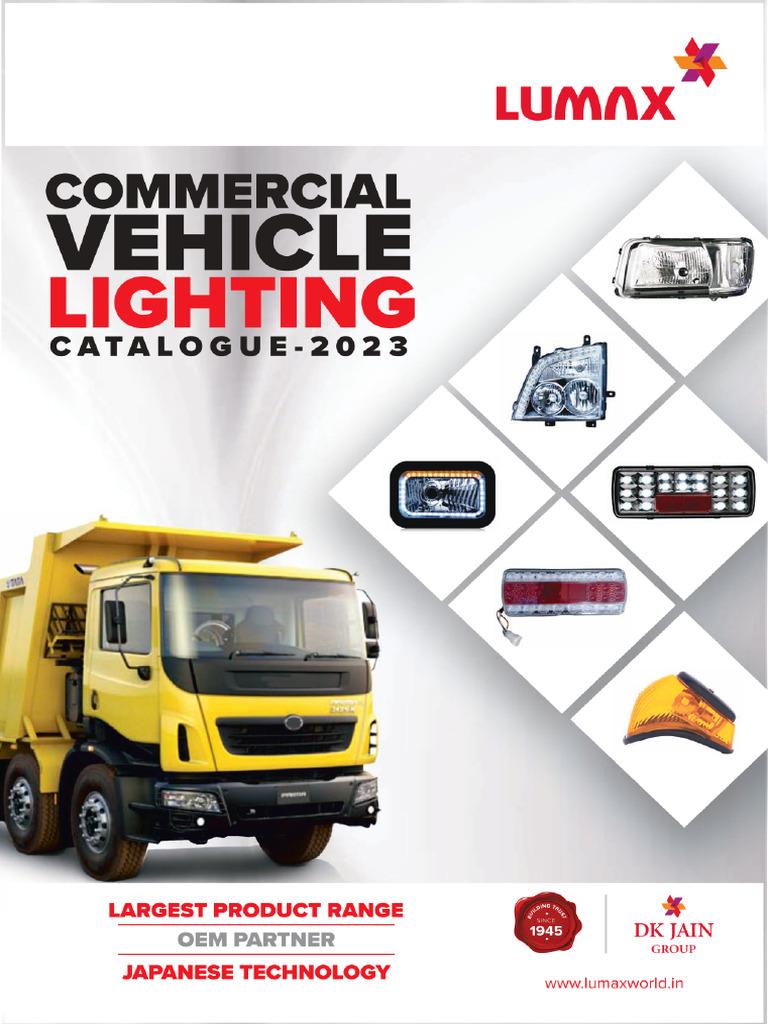Lumax CV Lighting Catalog Jan 23 | PDF | Automotive Industry | Automotive Technologies