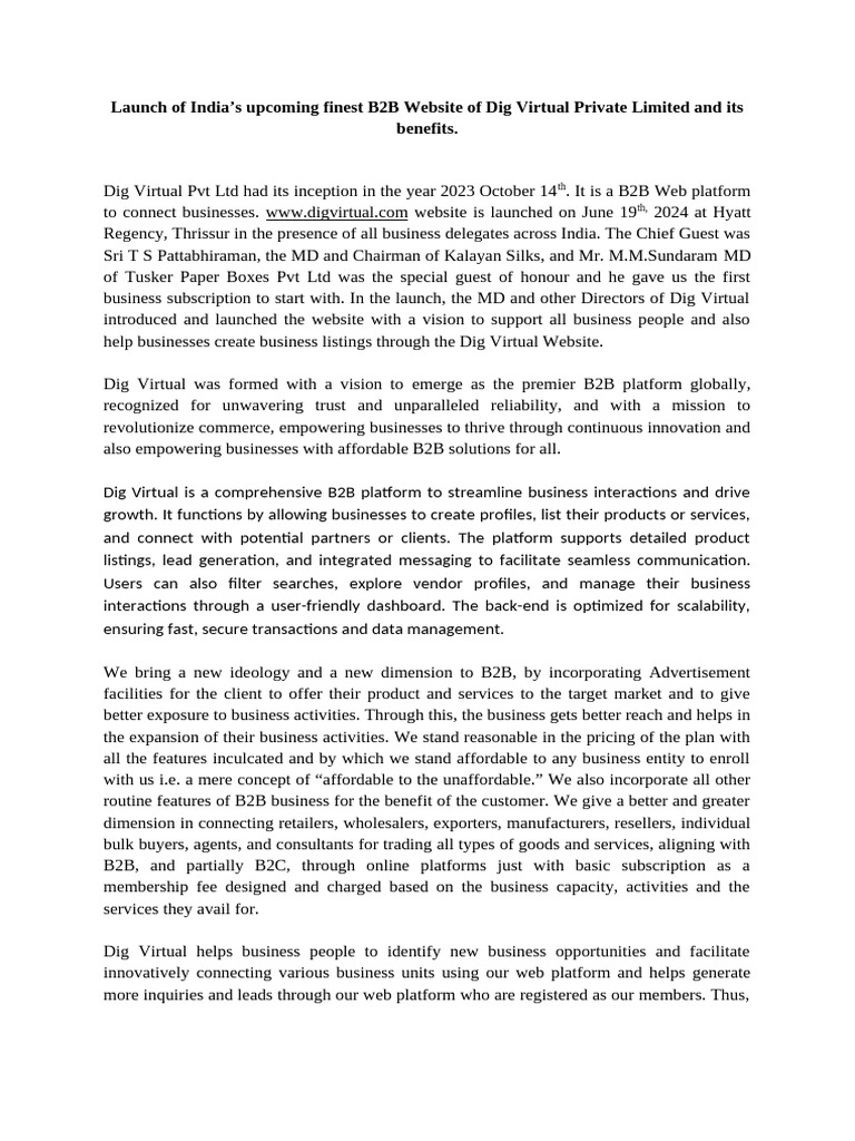 dig virtual article | PDF | Retail | Marketing