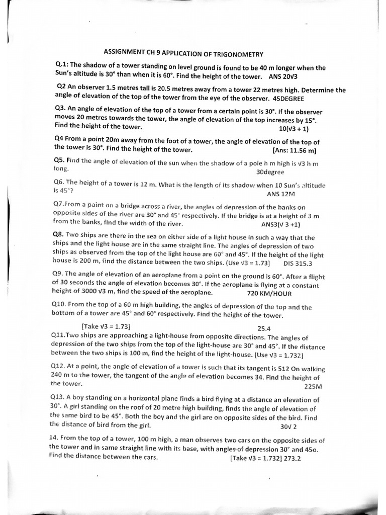 CH 9 Assignment | PDF