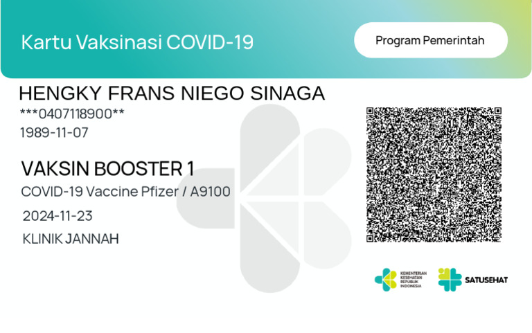 Sertifikat-Vaksin-Dosis 3-Henky | PDF