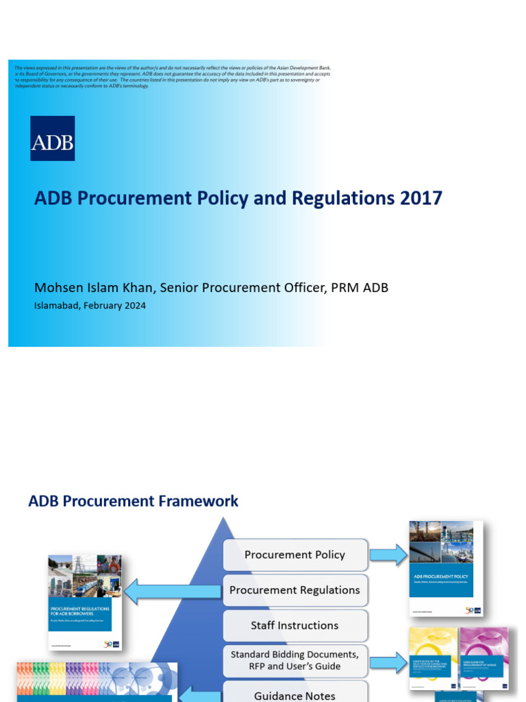 ADB Procurement Policy Guide 2023 | PDF | Procurement | Asian ...