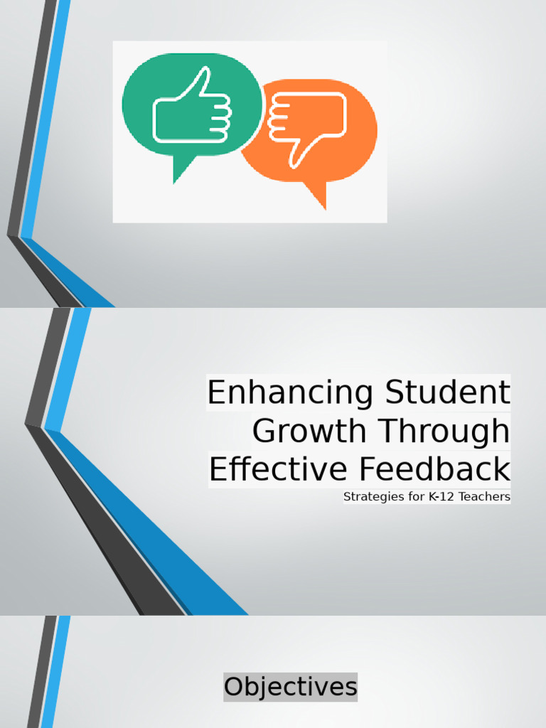 Enhancing Student Growth Through Effective Feedback | PDF | Learning | Behavior Modification