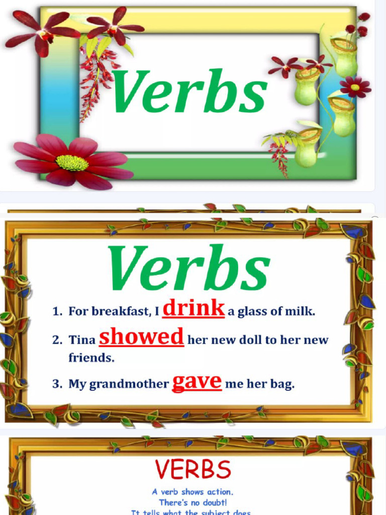 Verb Powerpoint | PDF