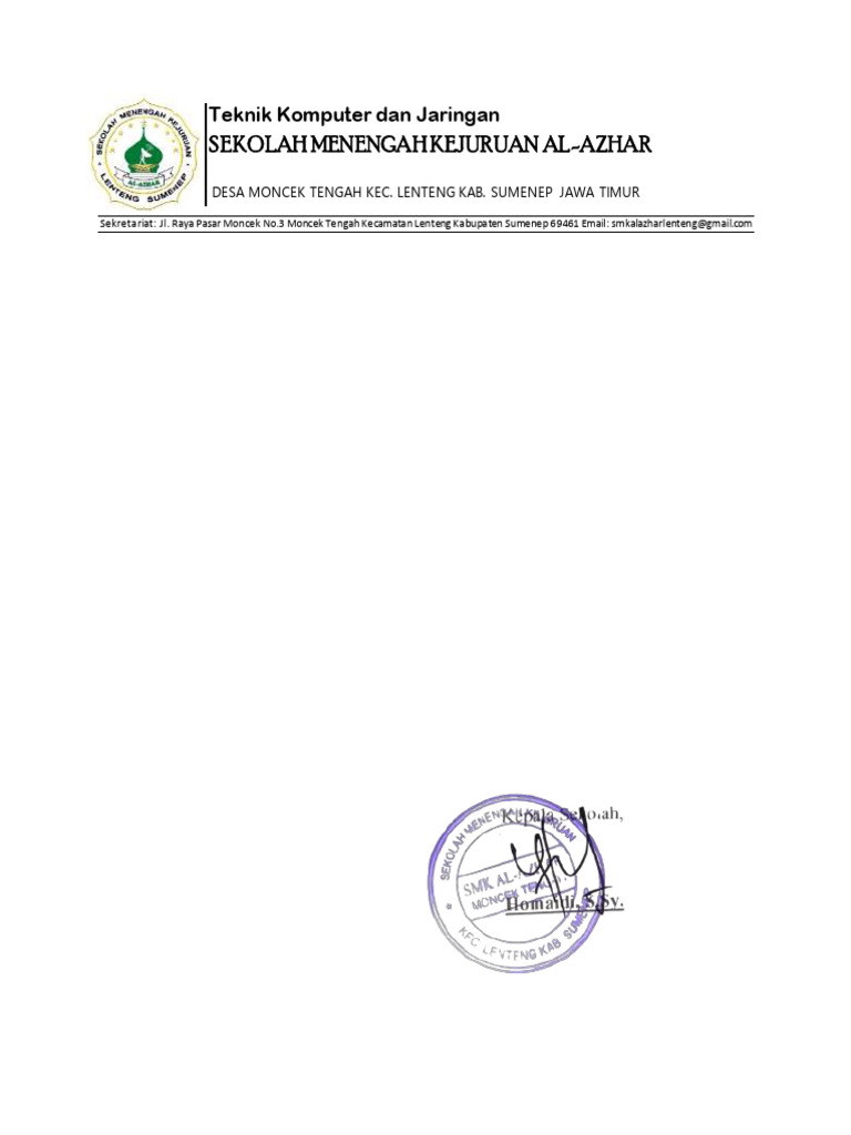Jadwal Ujian SMK Al-Azhar 2025 | PDF