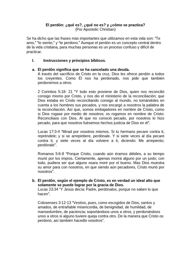 Perdón qué es | PDF | Perdón | Pecado