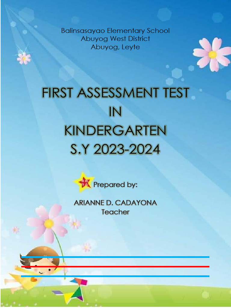 1st-Quarter-Test-in-Kindergarten-SY-2023-2024 | PDF