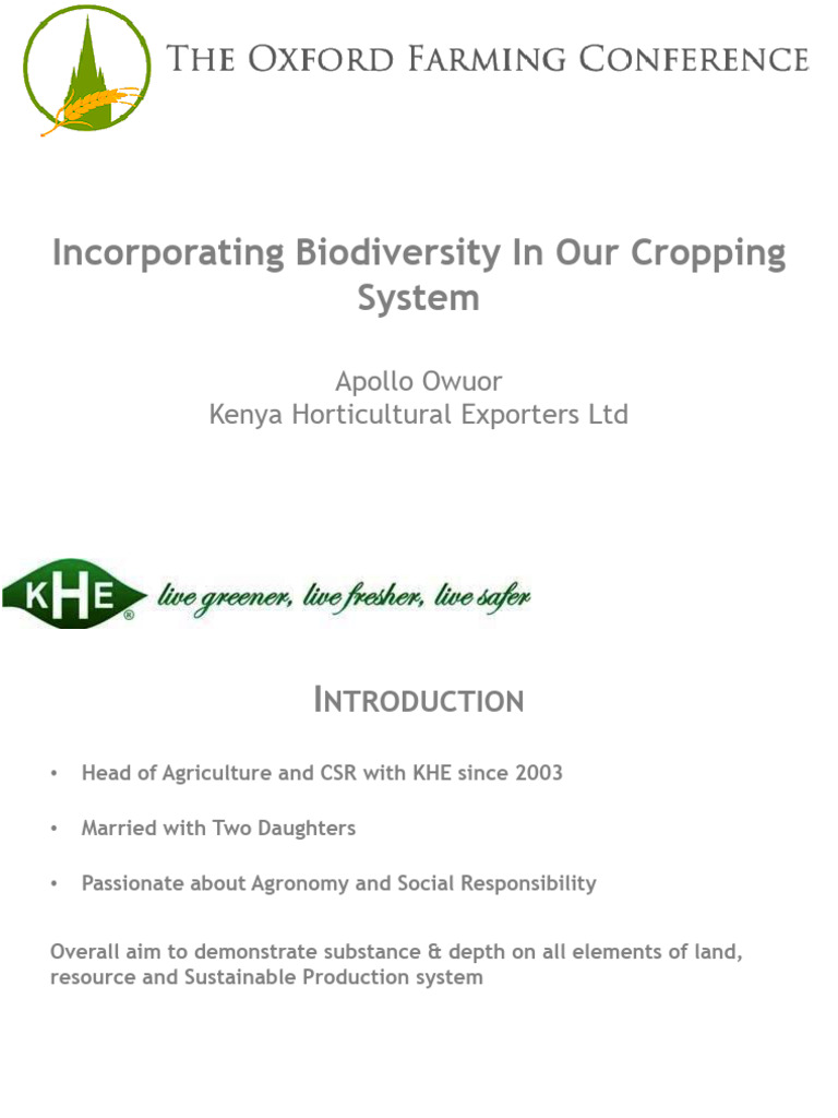 apollo-owuor-powerpoint-presentation | PDF | Agriculture | Soil