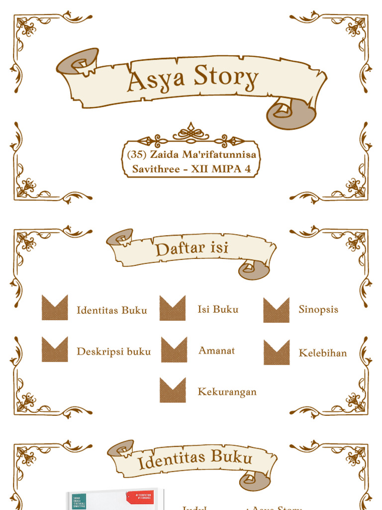Novel "Asya Story": Isu Kekerasan Remaja | PDF