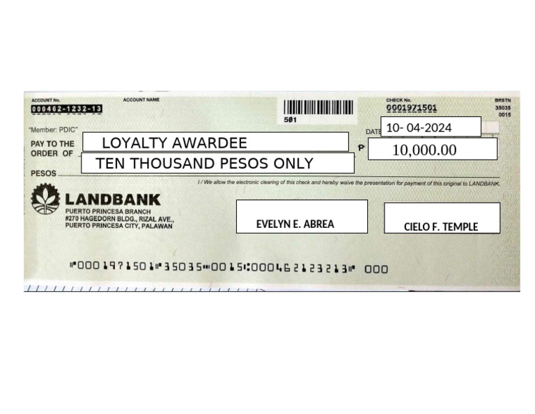 Loyalty Award Certificate Details | PDF