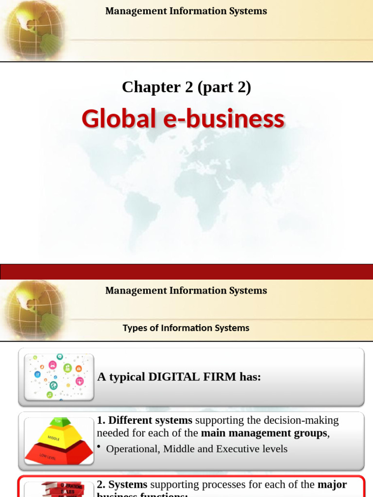 Chapter 2 - Part 2 Global e-business_part2 ppt (1) | PDF | Enterprise Resource Planning | Supply ...