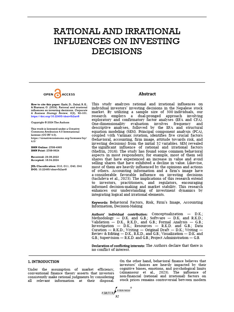 Rational and Irrational | PDF | Behavioral Economics | Survey Methodology