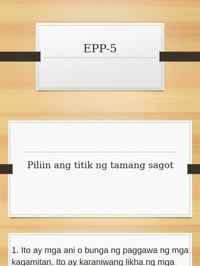 EPP 5 1st Quarter Reviewer | PDF