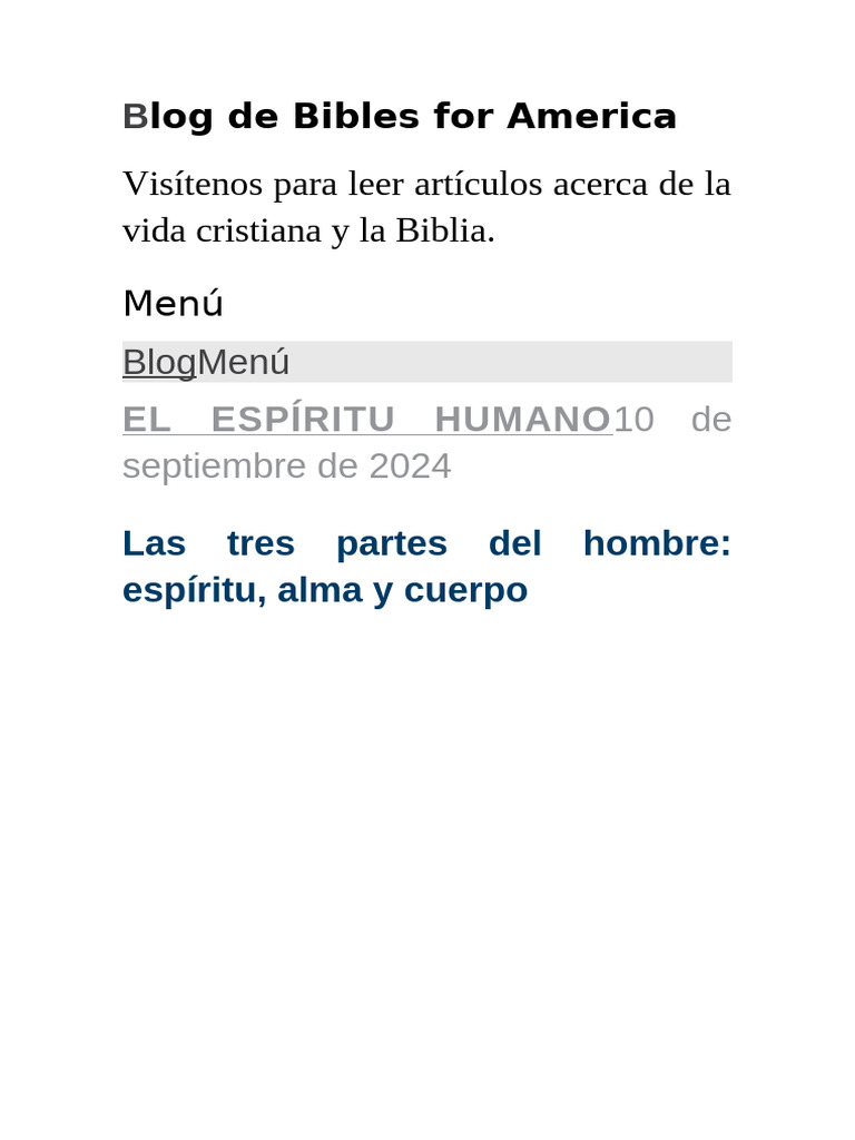 Tres partes del hombre: espíritu, alma, cuerpo | PDF | Alma | eucaristía