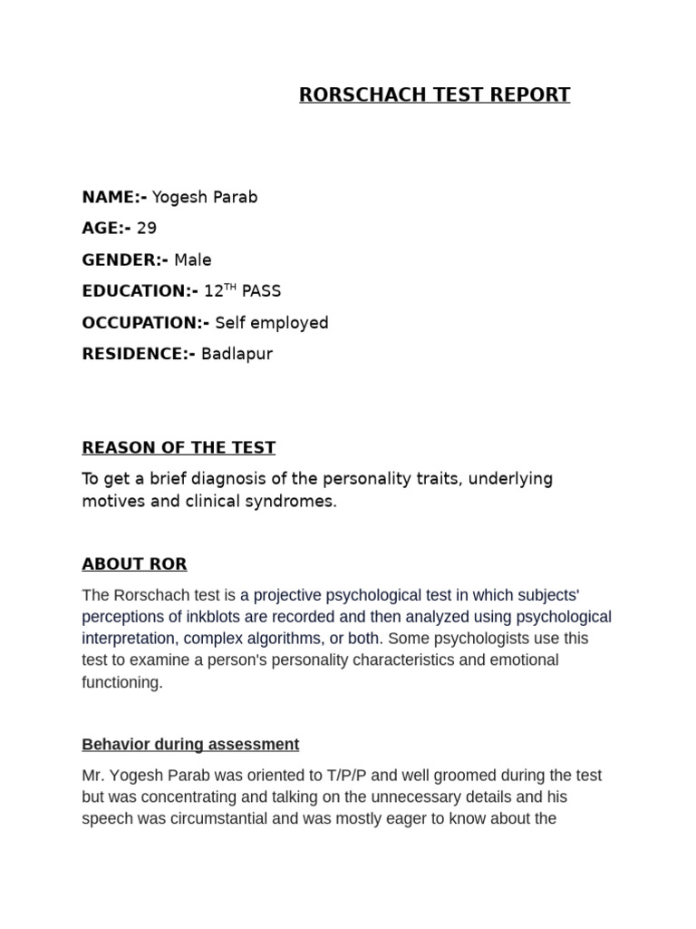 ROR 2 | PDF | Thought | Psychology