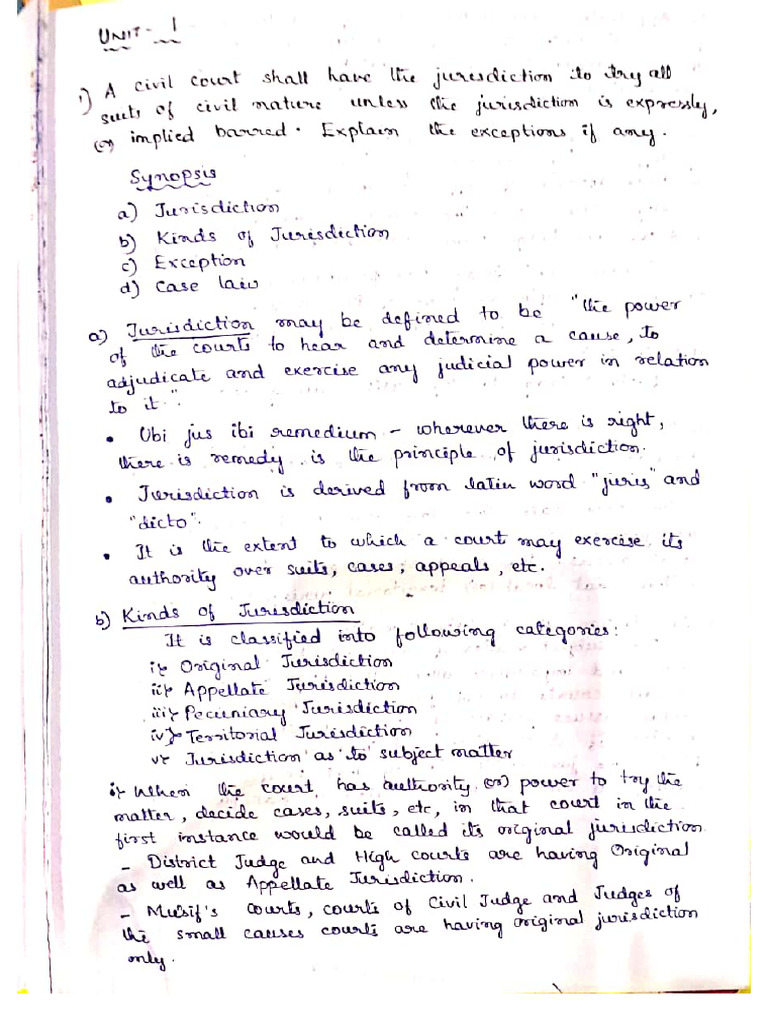 CPC Handwritten Notes | PDF