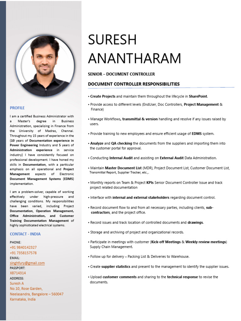 Suresh CV-15yearsExp | PDF | Business | Computing