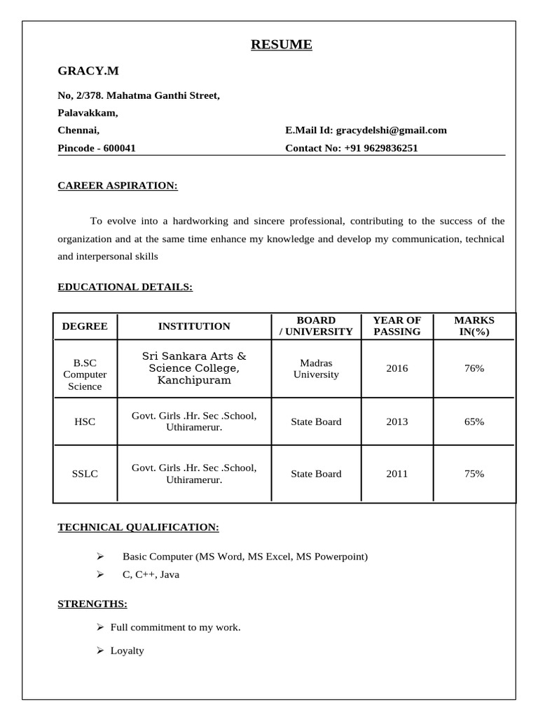 GRACY.M RESUME1 (1)(1) | PDF
