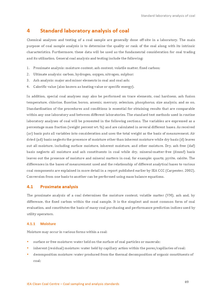 Coal Sampling and Analysis Standards | PDF | Combustion | Coal