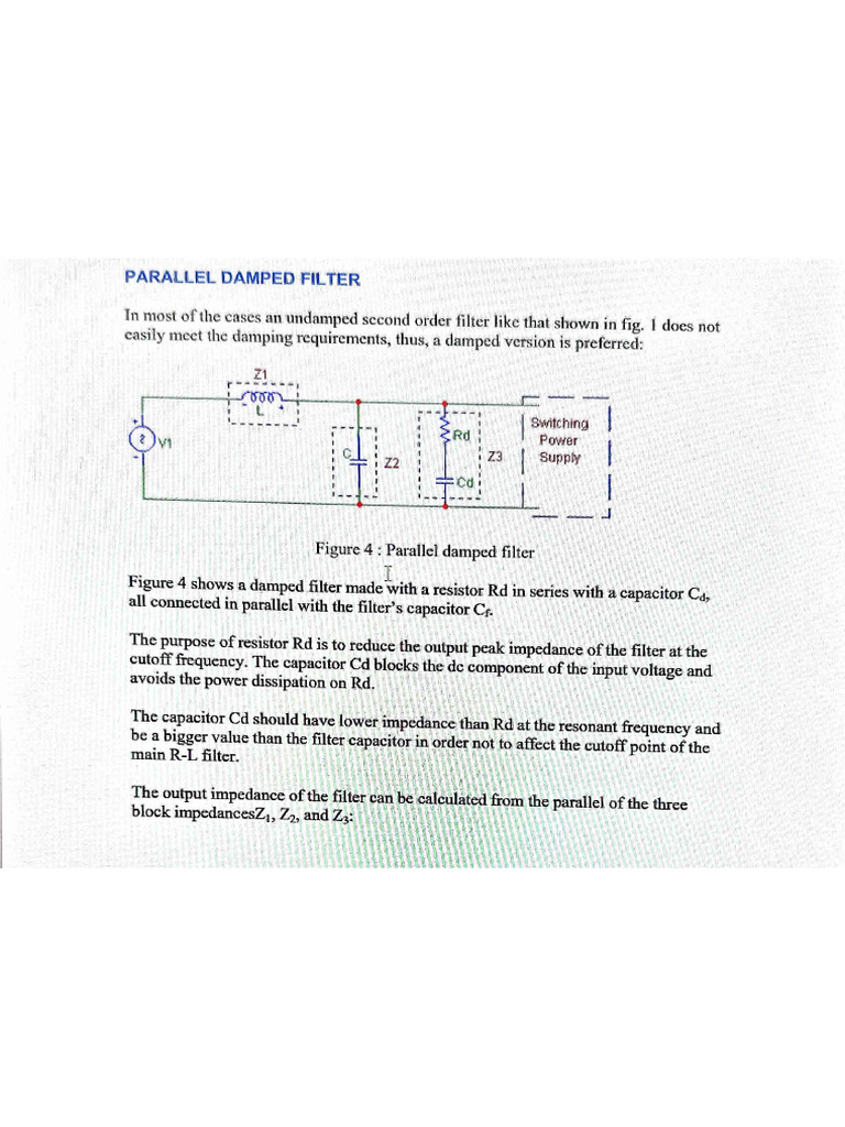 Parallel Damped Filter | PDF