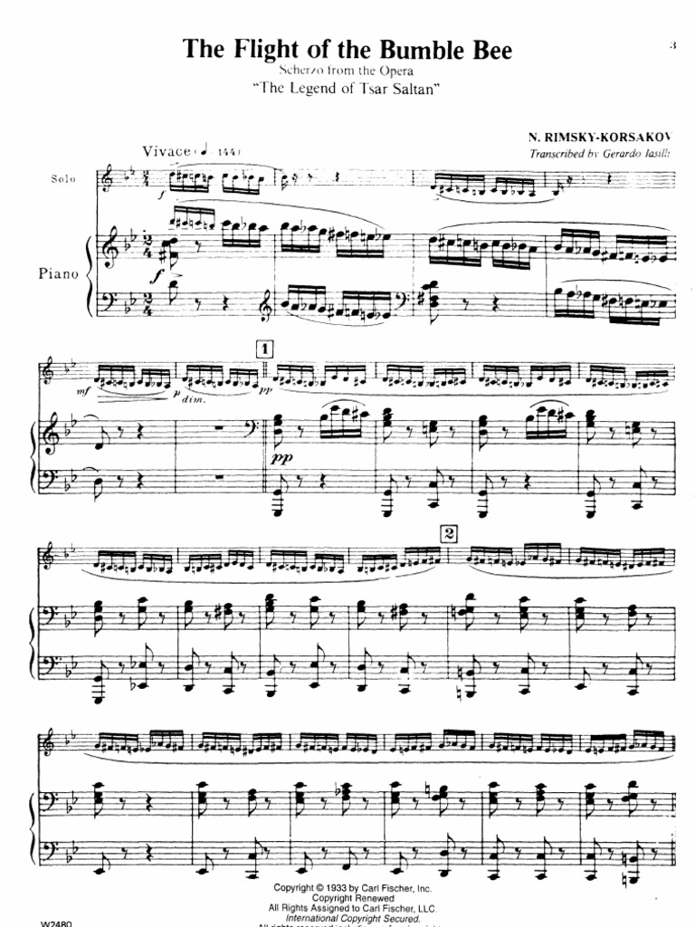 Flight of The Bumblebee (Piano) | PDF