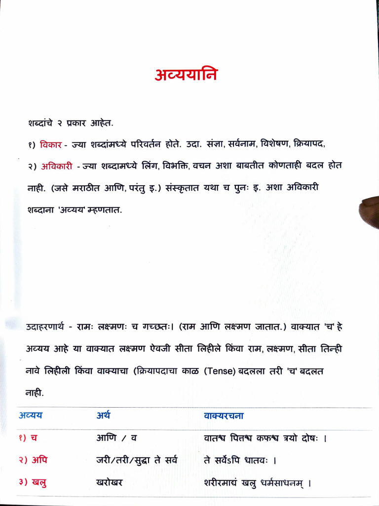 Avayav Sanskrit | PDF