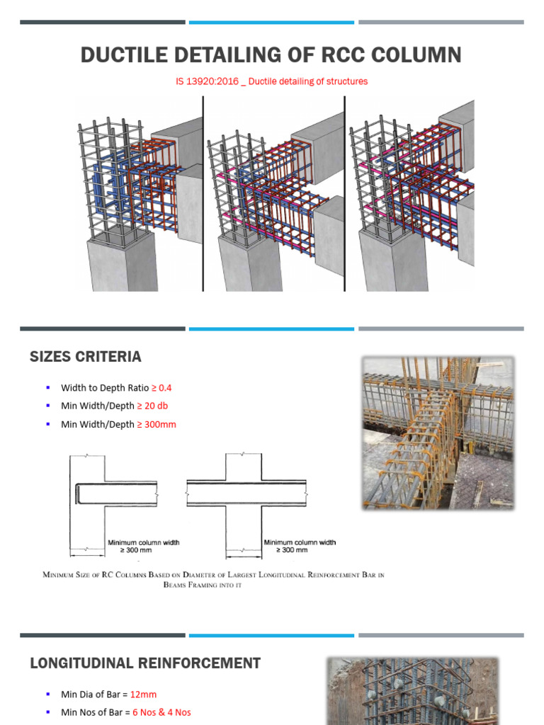 Ductile Detailing of RCC Columns | PDF