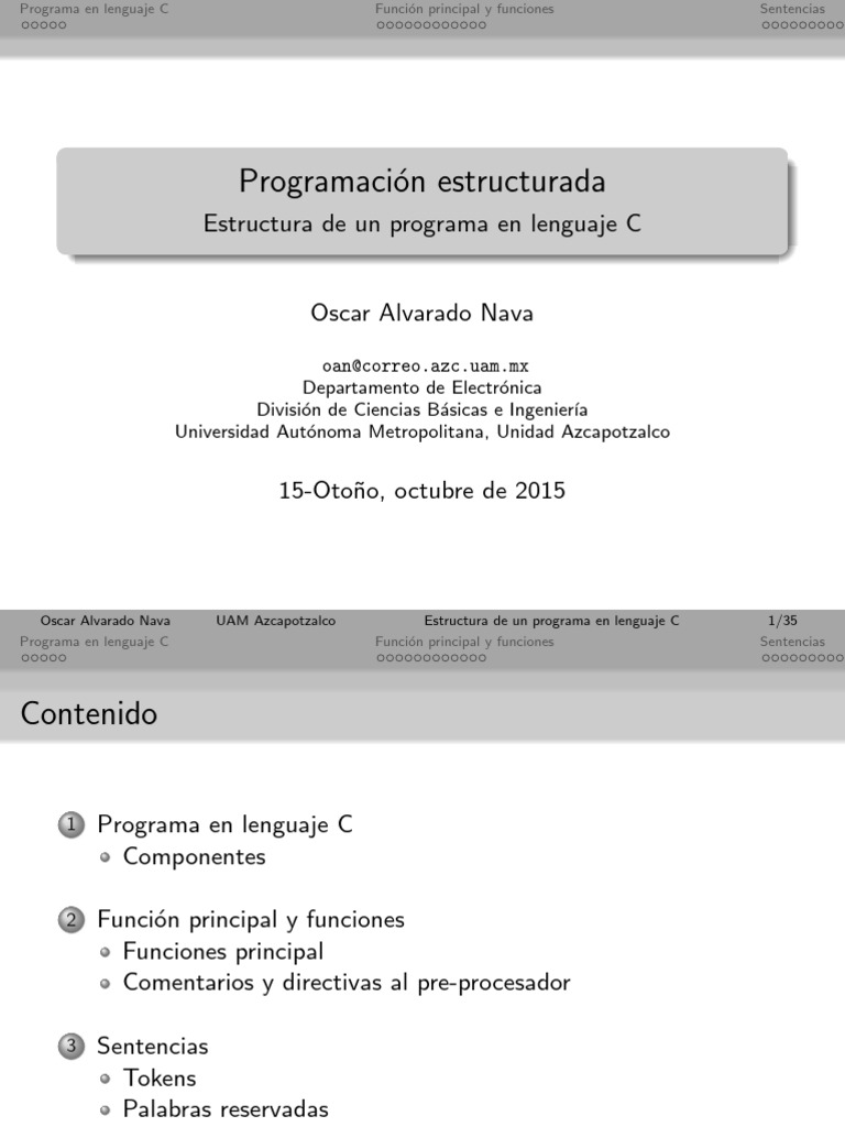 Pe 10 Programac Imp | PDF | Lenguaje de programación | C (lenguaje de programación)