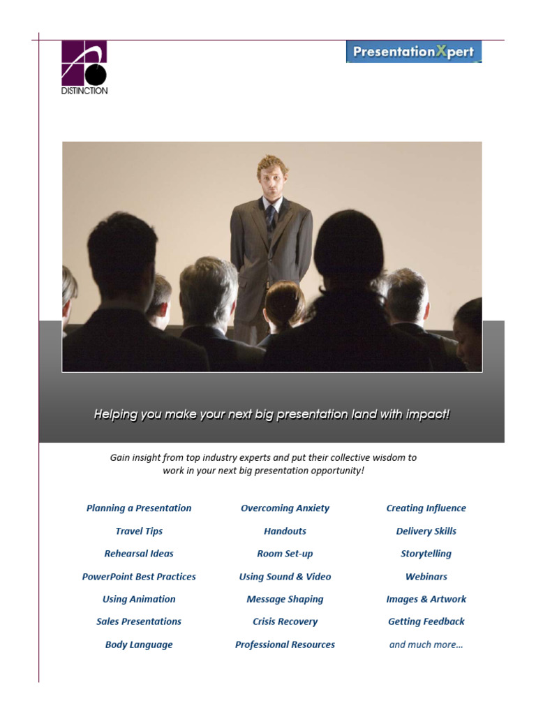 101 Presentation Tips | PDF | Microsoft Power Point | Web Conferencing