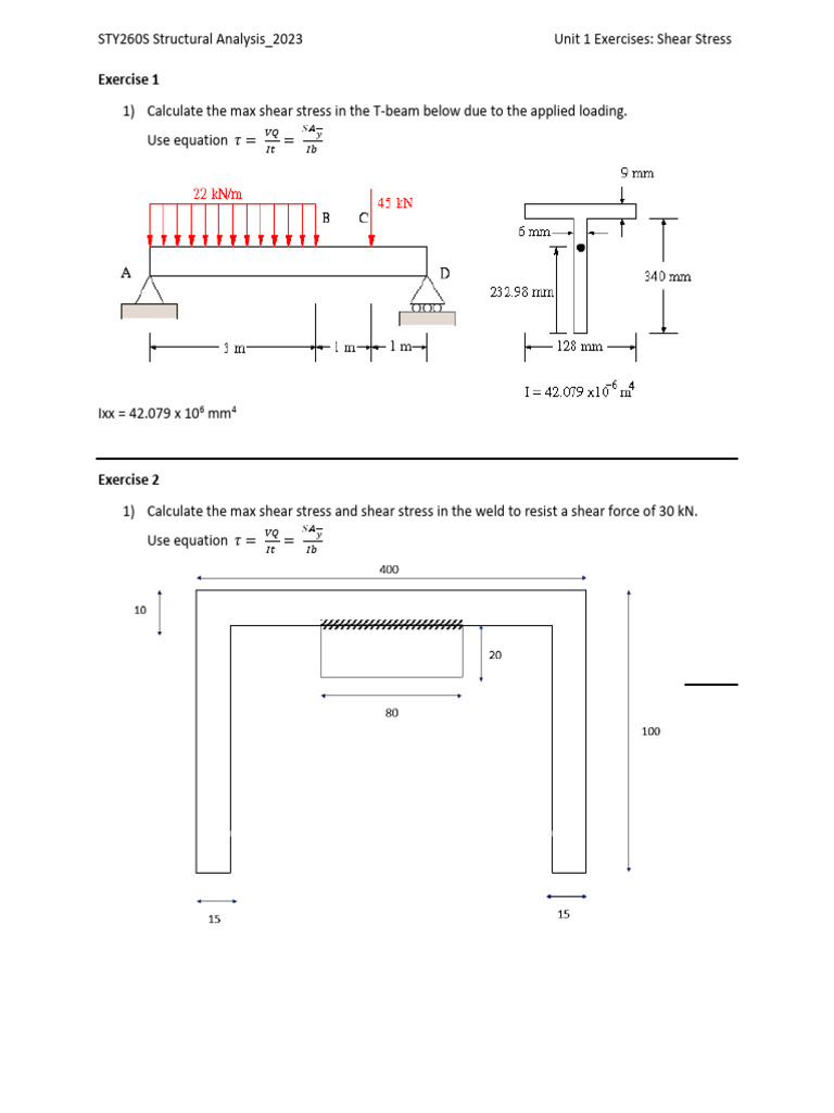 Unit 1 Exercises 1 and 2 | PDF