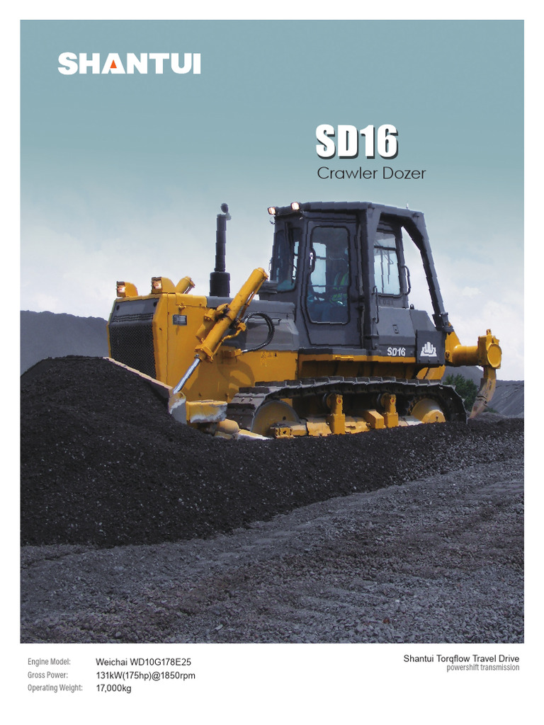 Shantui SD16 Bulldozer en | PDF | Gear | Engines
