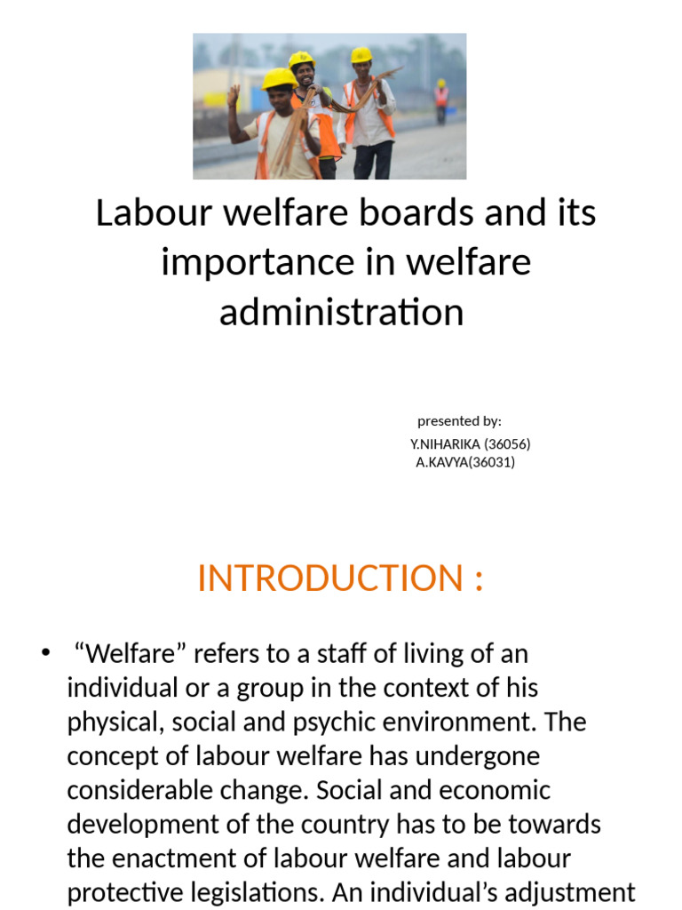 Importance of Labour Welfare Boards | PDF