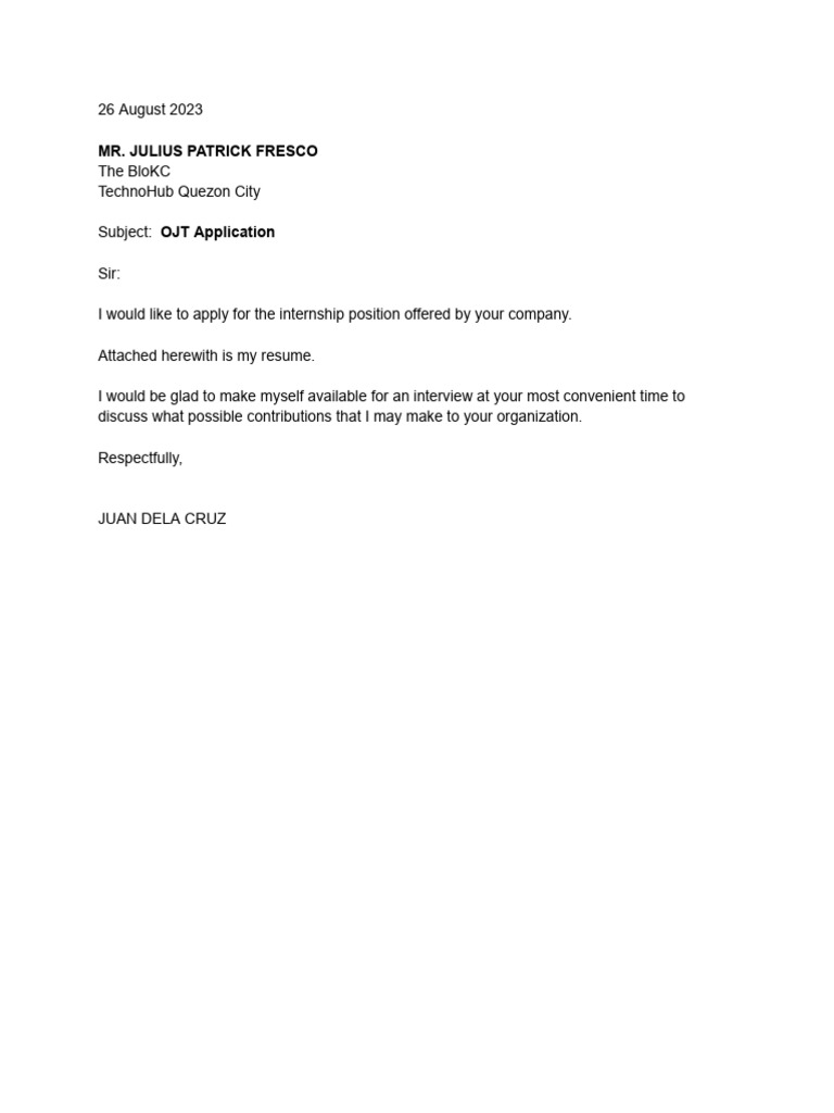 14 Sample Cover Letter With Attached Resume | PDF