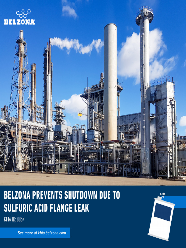 Belzona Prevents Shutdown Due To Sulfuric Acid Flange Leak | PDF