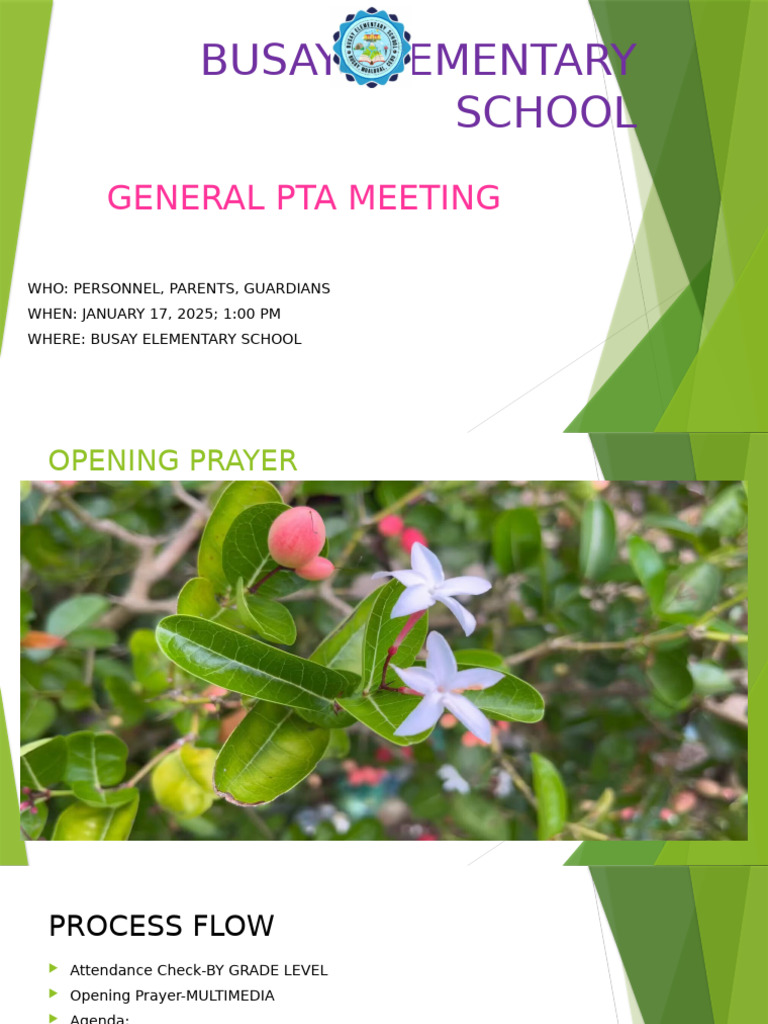 3rd General Pta Meeting-sy 2024-2025 | PDF