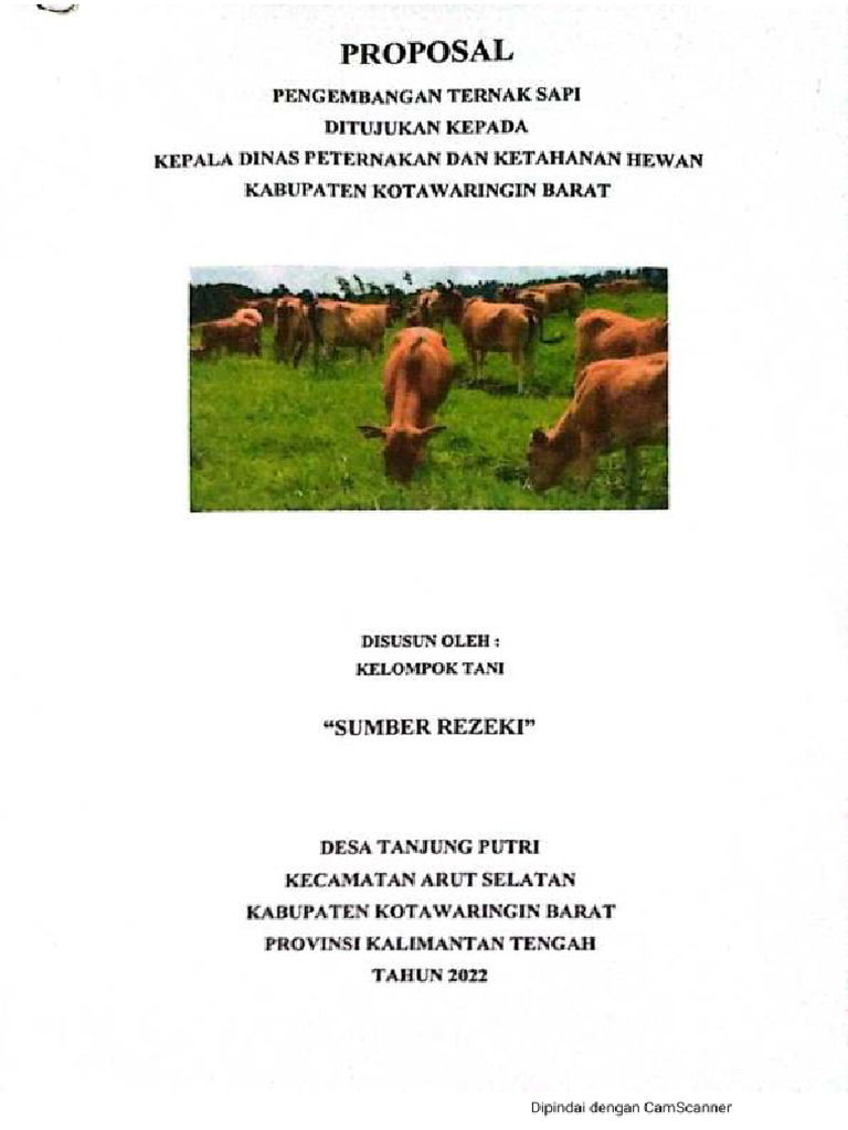 Proposal Sapi | PDF