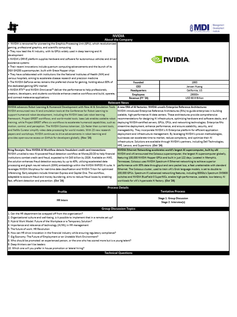 NVIDIA_Process Cheatsheet (1) | PDF | Graphics Processing Unit ...
