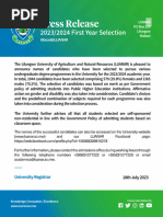 LUANAR 2025/2026 Admission Guide | PDF | High School Diploma | Bachelor ...