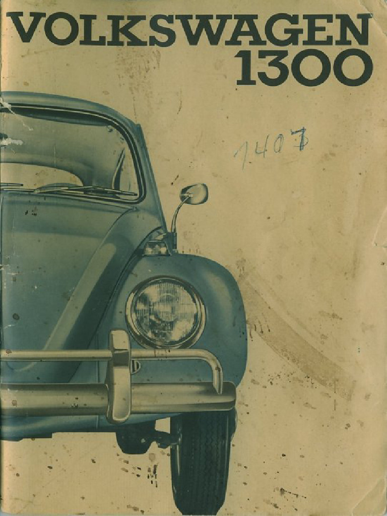 1966 Vw Type 1 Manual August 1965 | PDF