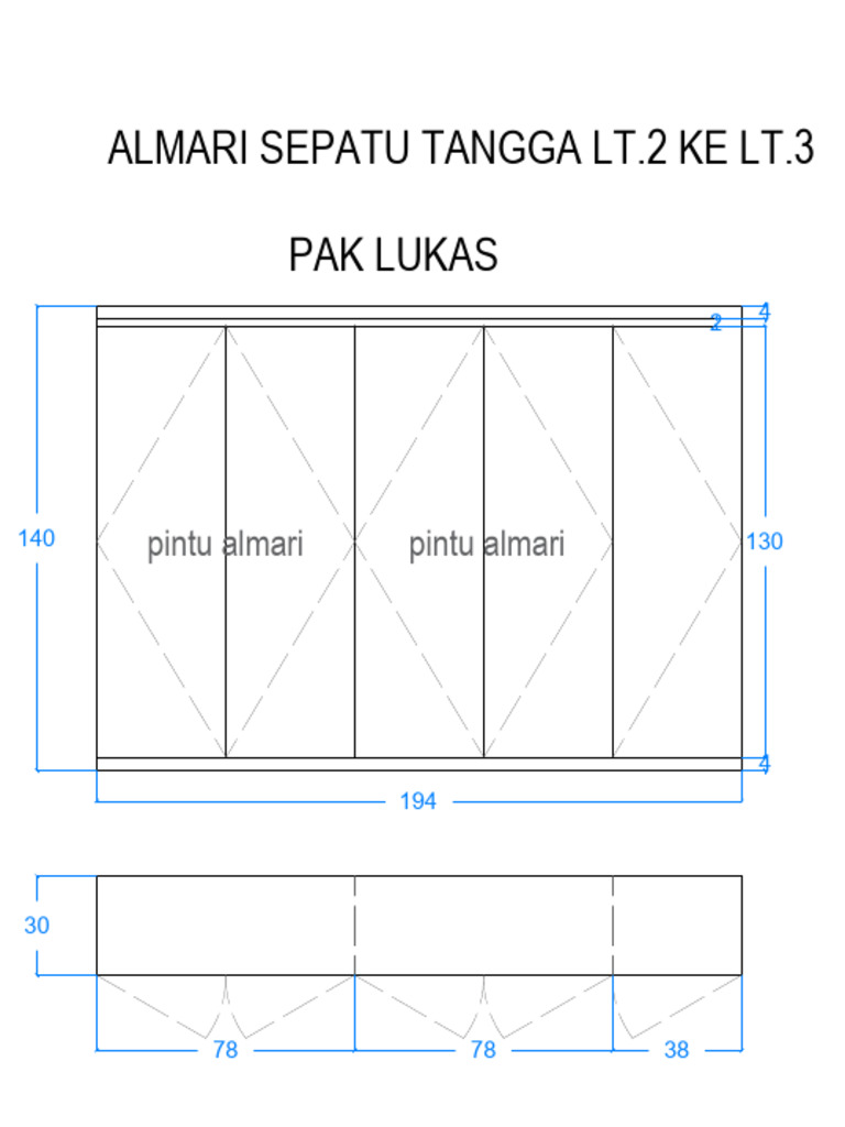 Lemari Bawah Tangga Lt 2-3 | PDF