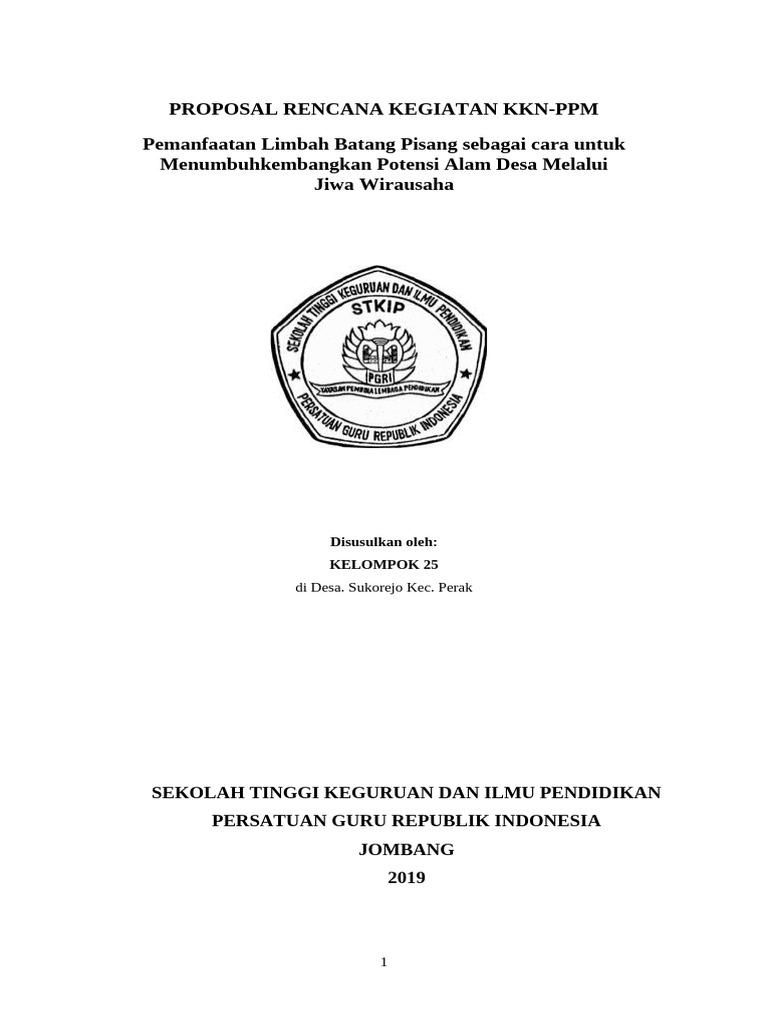 Pedoman Proposal Dan Laporan KKN-PPM | PDF