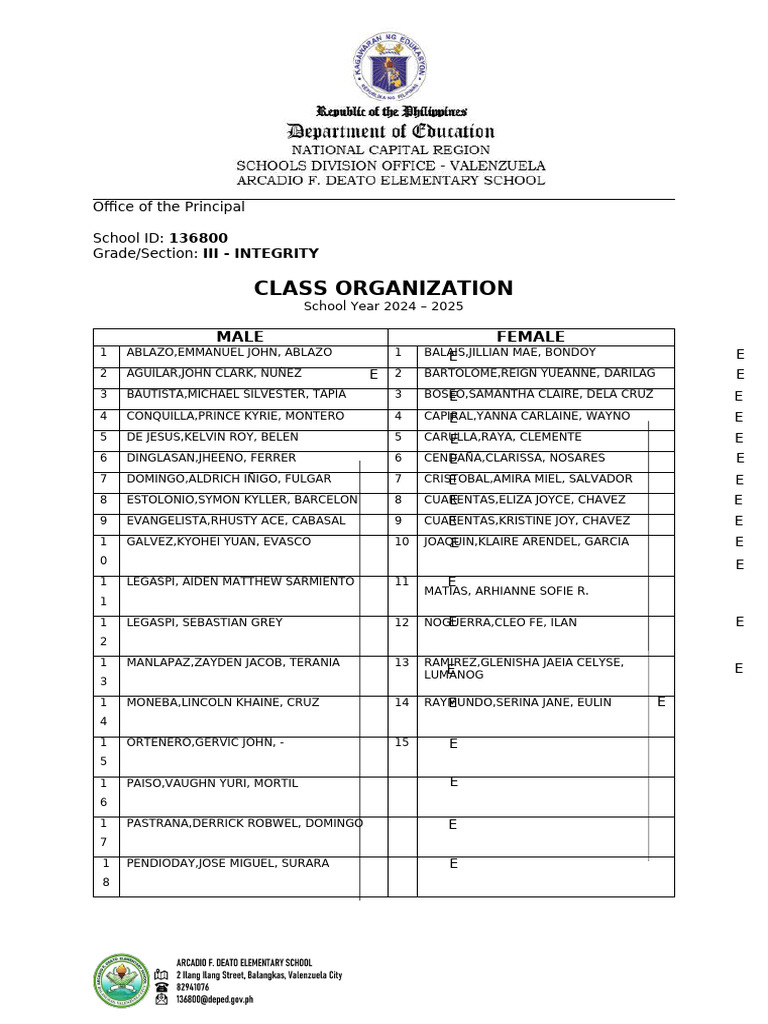 Grade 3 Officially Enrolled | PDF