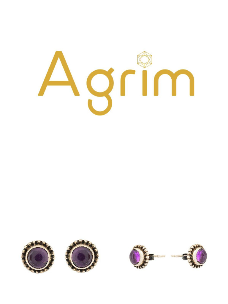 Silver Stone Earrings | PDF