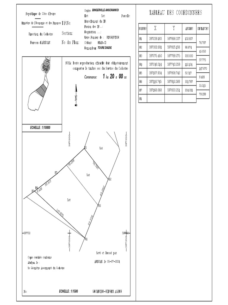 Toure 12000m2 Objet | PDF